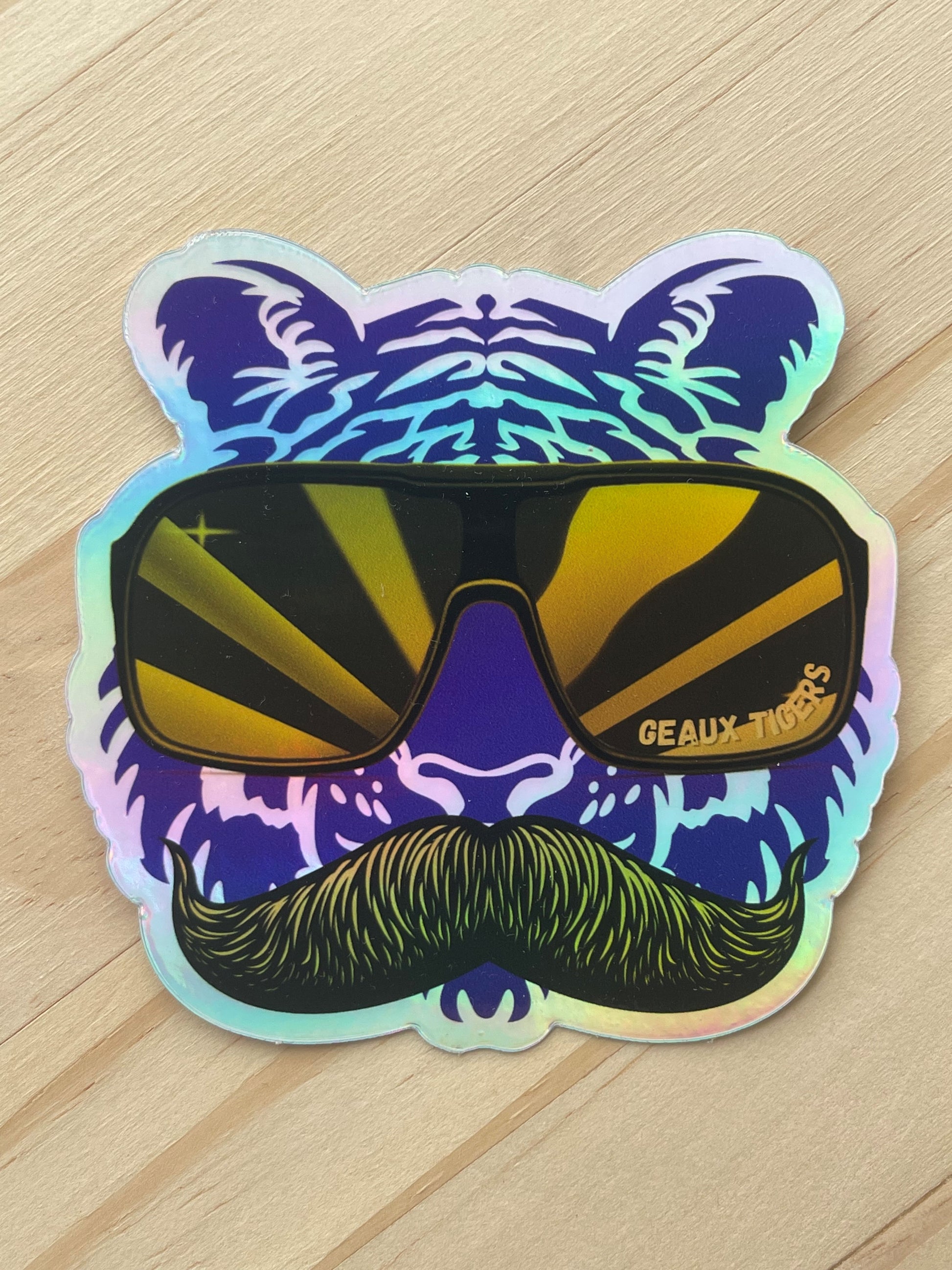 Tiger Stache Sticker – A Vineyard Boutique